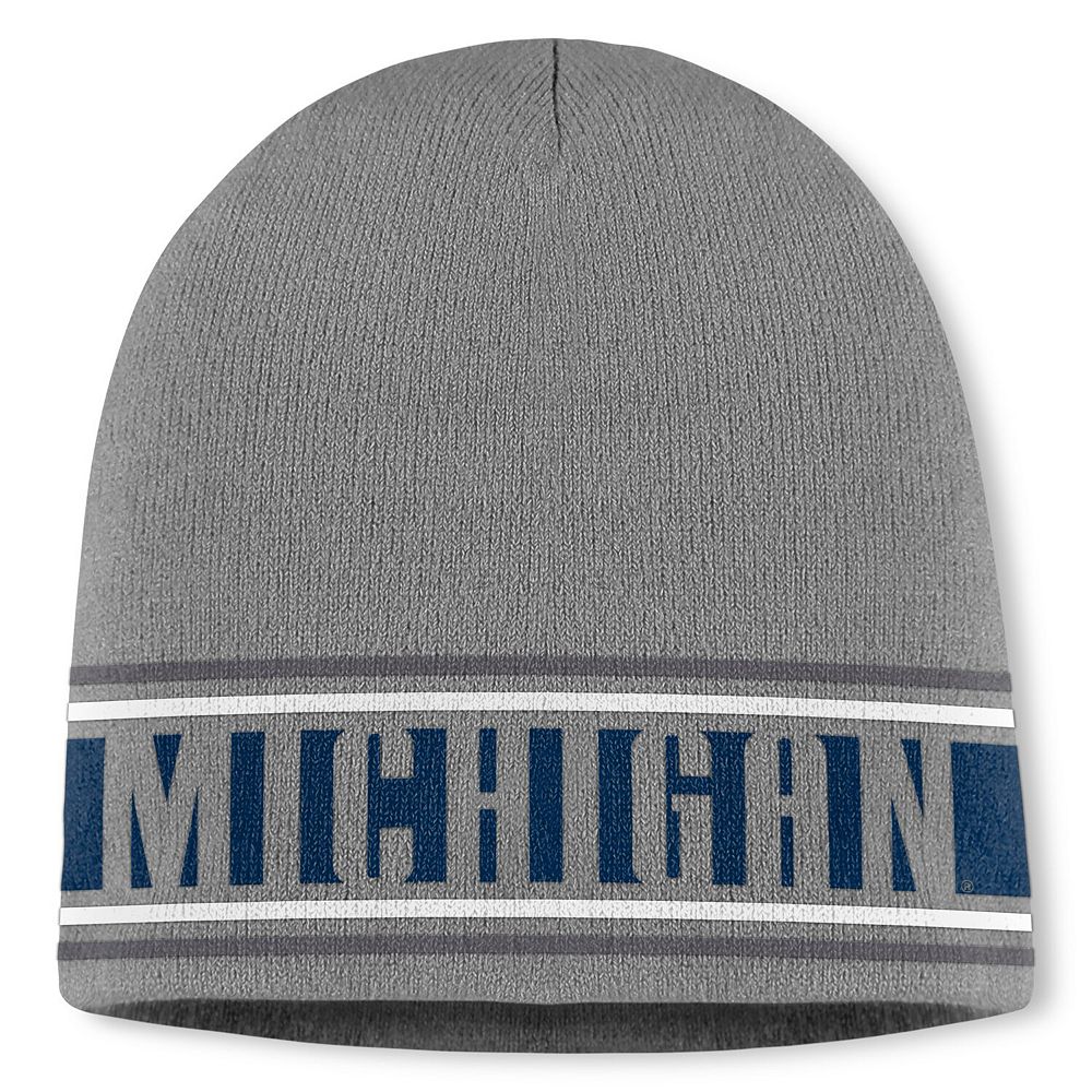 Men's Top of the World Gray Michigan Wolverines Jace Knit Beanie