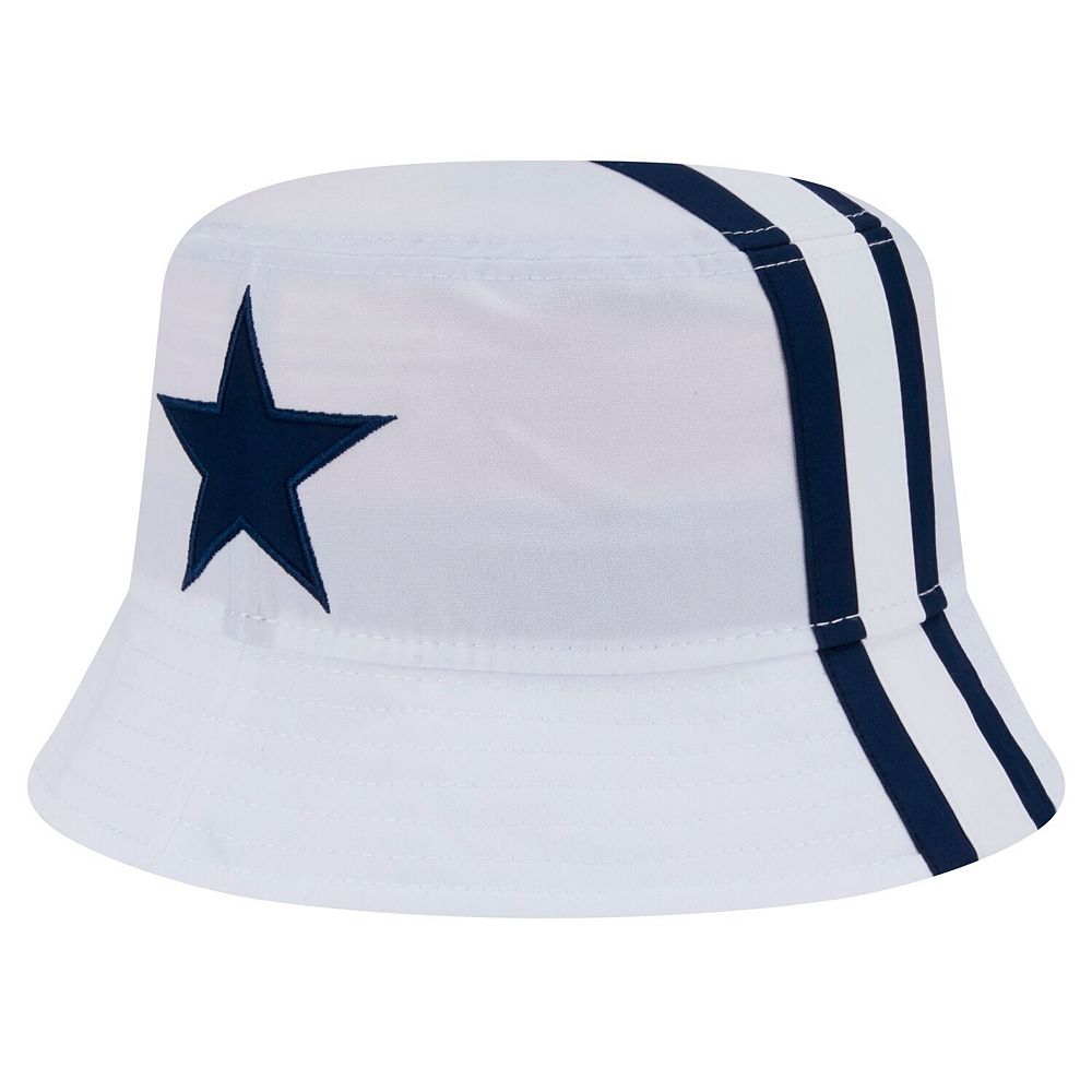 Men's New Era White Dallas Cowboys Helmet Bucket Hat