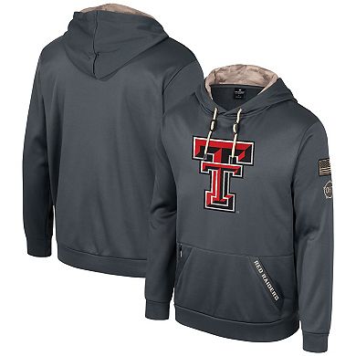 Men's Colosseum Charcoal Texas Tech Red Raiders OHT Military ...