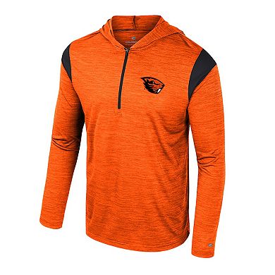 Men's Colosseum Orange Oregon State Beavers Dozer Half-Zip Windshirt