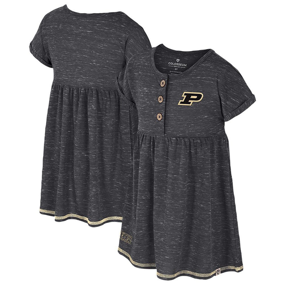 Girls Toddler Colosseum Black Purdue Boilermakers Fleet Dress