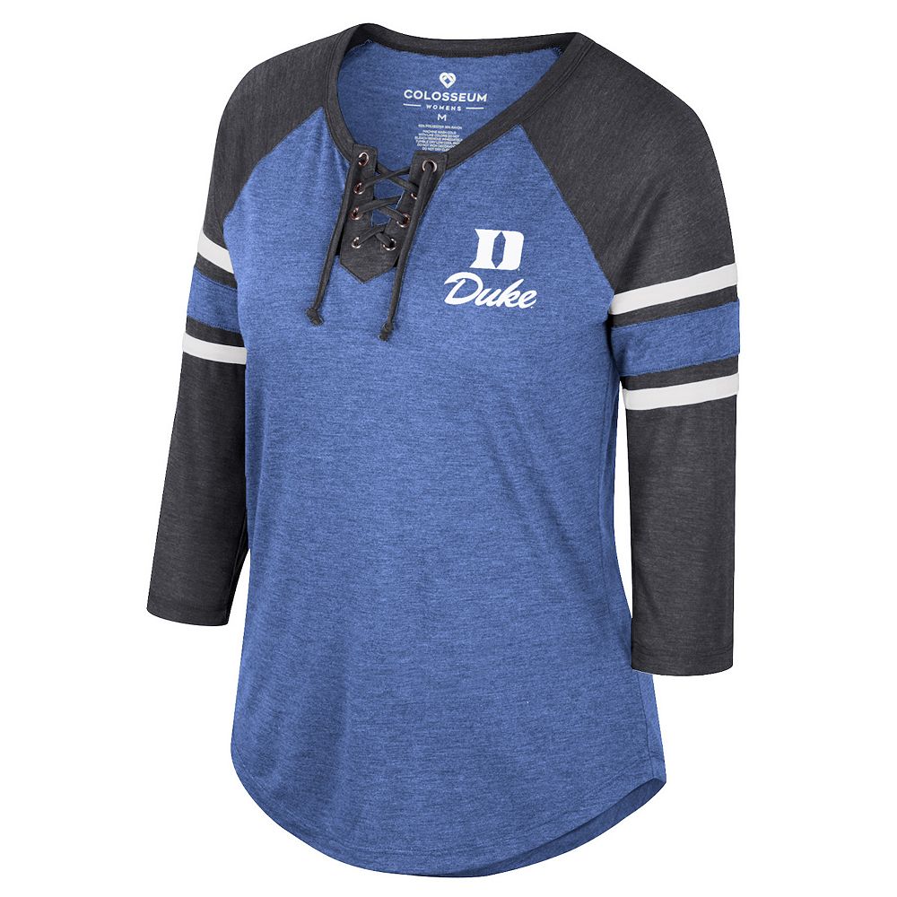 Women's Duke Blue Devils She Means You Lace-Up Henley
