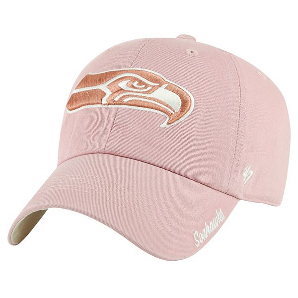 Women's '47 Pink Seattle Seahawks Ballpark Cheer Dusty Rose Clean Up ...