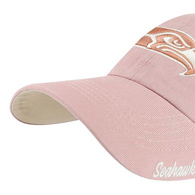 Women's '47 Pink Seattle Seahawks Ballpark Cheer Dusty Rose Clean Up ...