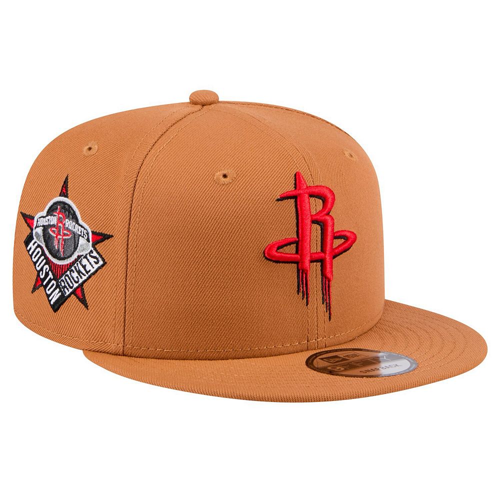 Men's New Era Tan Houston Rockets Color Pack 9FIFTY Snapback Hat