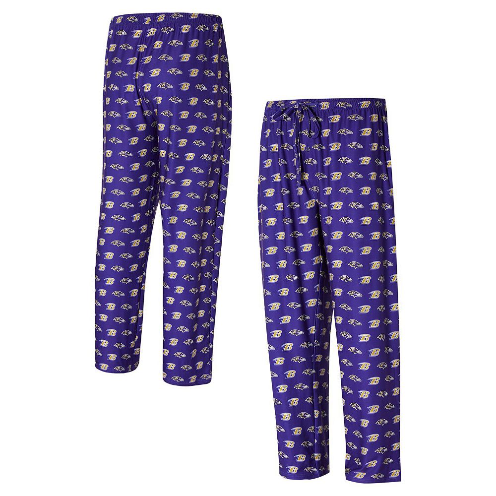 Men's Concepts Sport Purple Baltimore Ravens Record All Over Knit Pants