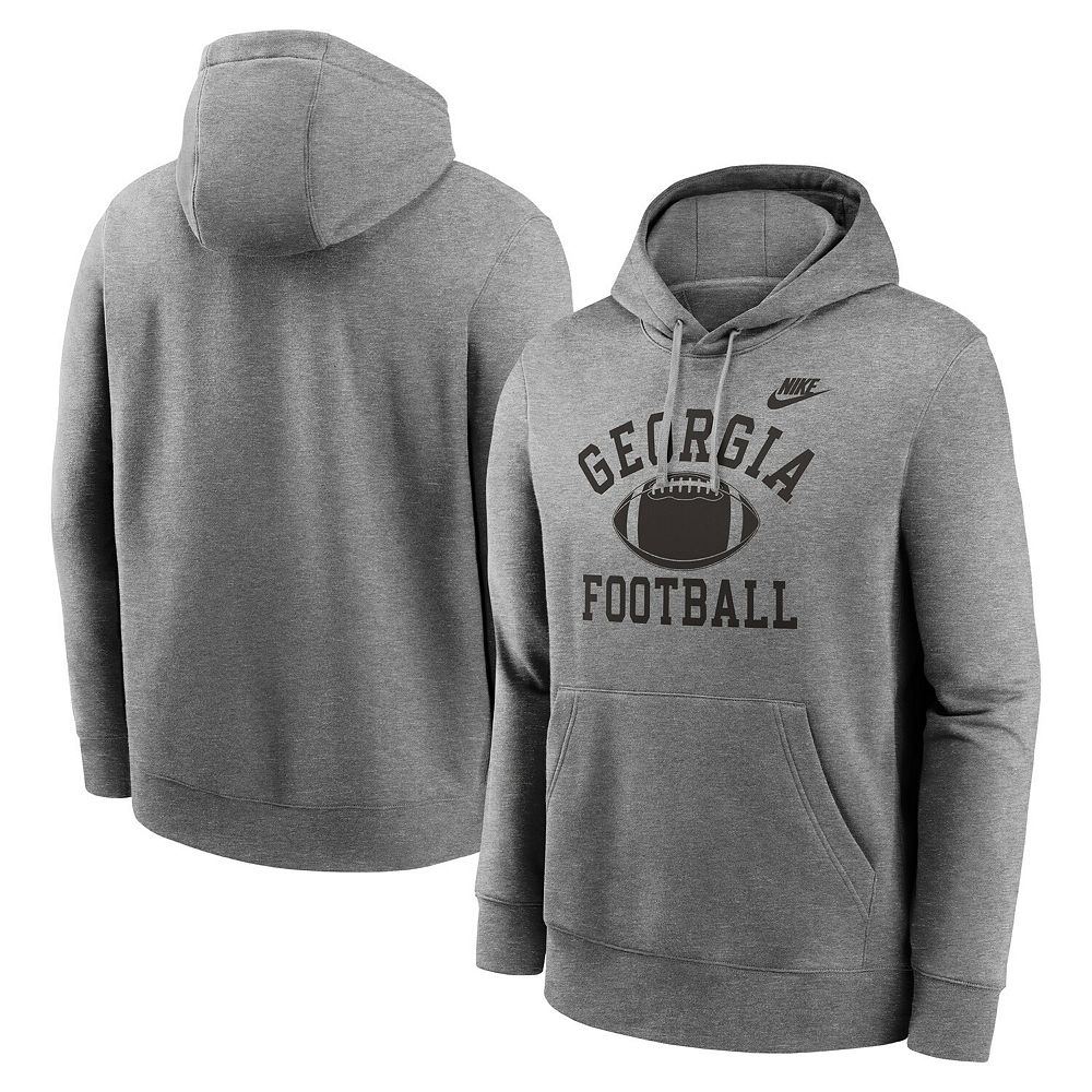 Men's Nike Heather Gray Georgia Bulldogs Legacy Football Icon Club ...