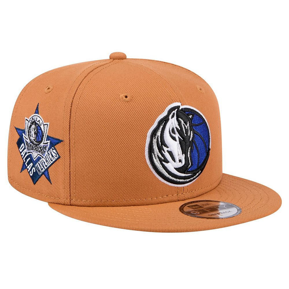 Men's New Era Tan Dallas Mavericks Color Pack 9FIFTY Snapback Hat