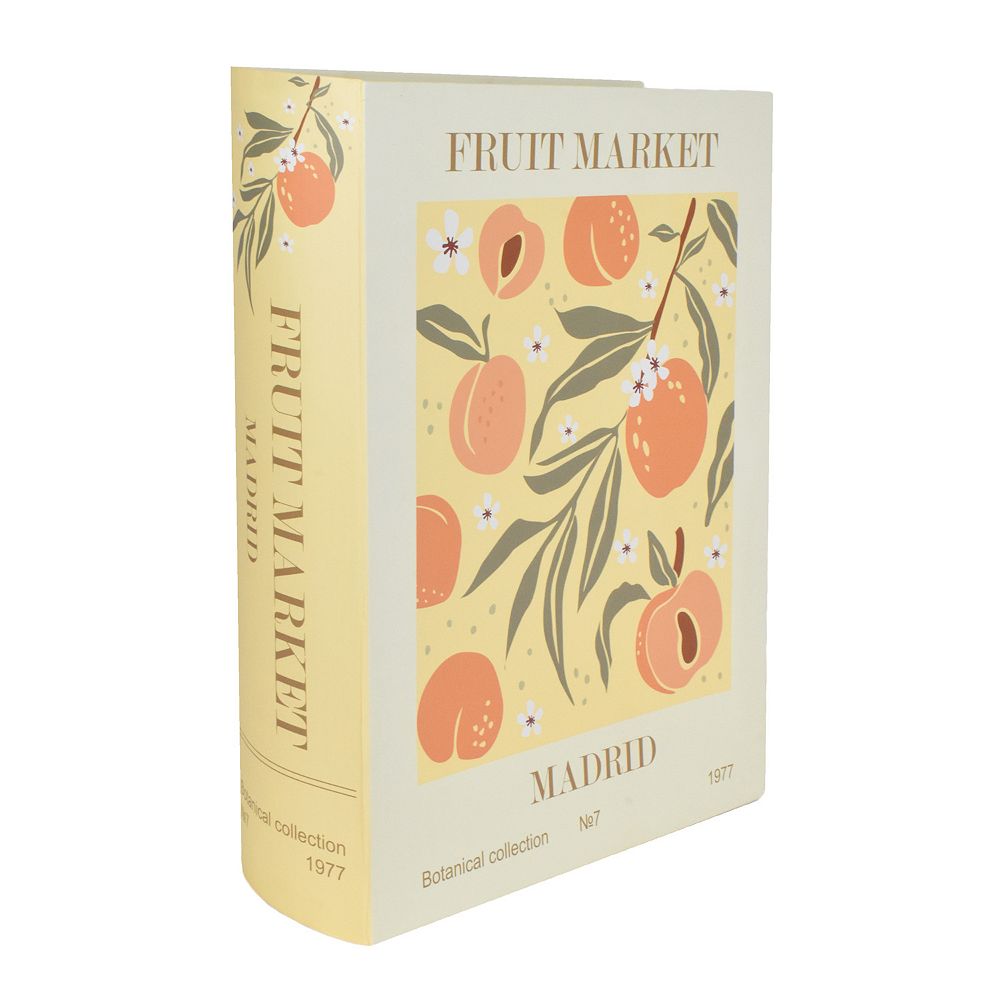 Large Peach Fruit Market Book Paper Storage Box