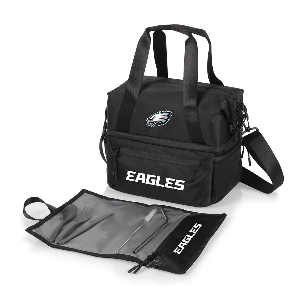 Picnic Time Philadelphia Eagles Tarana Lunch Bag Cooler with Utensil Set