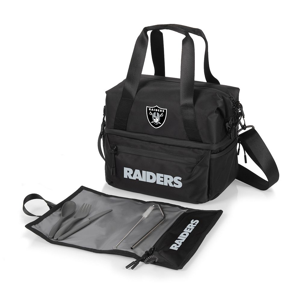 Picnic Time Las Vegas Raiders Tarana Lunch Bag Cooler with Utensil Set