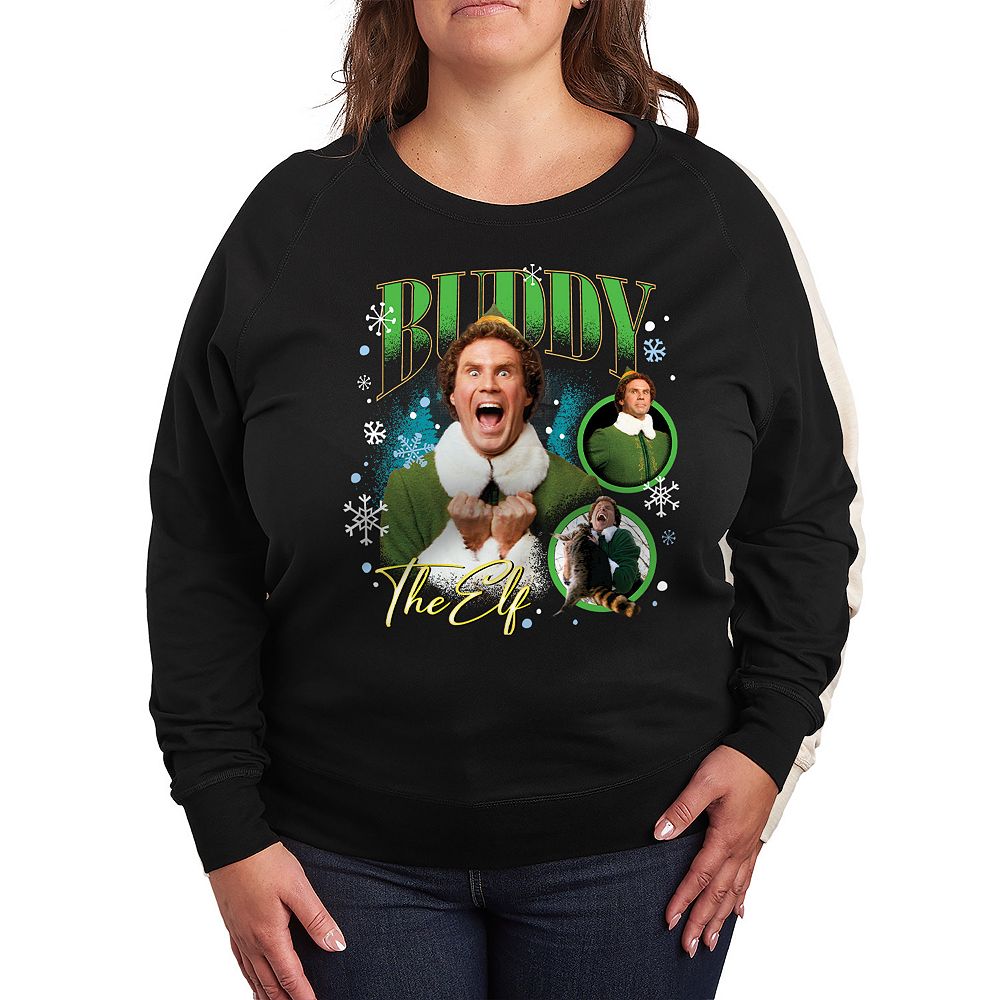 Plus Size Elf Buddy The Elf French Terry Long Sleeve Tee
