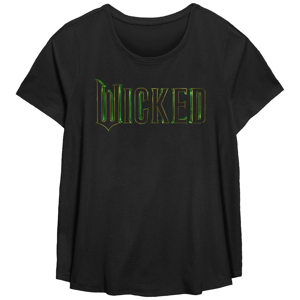 Plus Size Wicked Title Flowy Graphic Tee