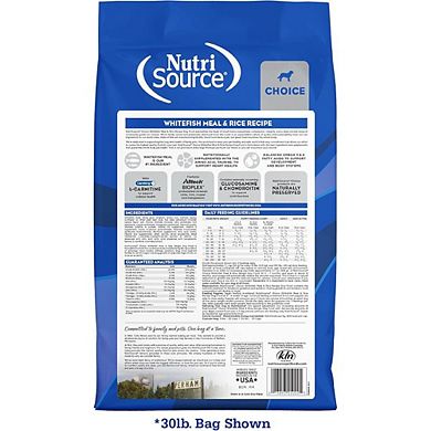 Nutrisource Choice Made With Whitefish Meal & Barley Dry Dog Food - 5lb