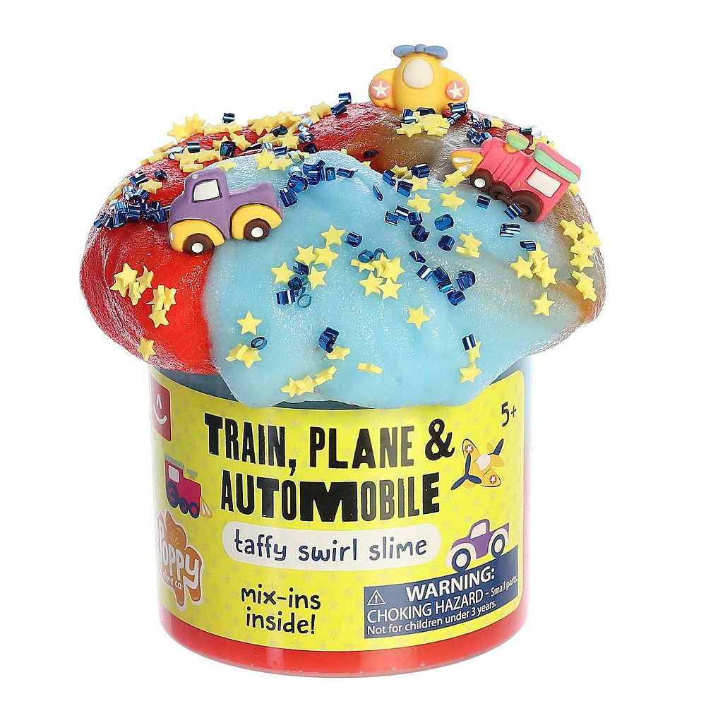 Aurora Toys Mini Blue Poppy Slime Co. 11.3oz Train, Plane, & Automobile ...