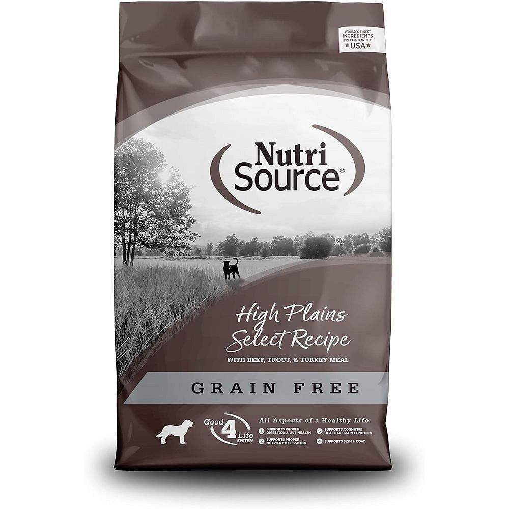 Nutrisource High Plains Select Recipe Beef, Trout And Turkey Meal Grain ...