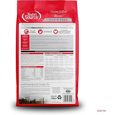 Nutrisource Whitefish & Salmon Grain Free Ocean Select Entrée - 6.6lb