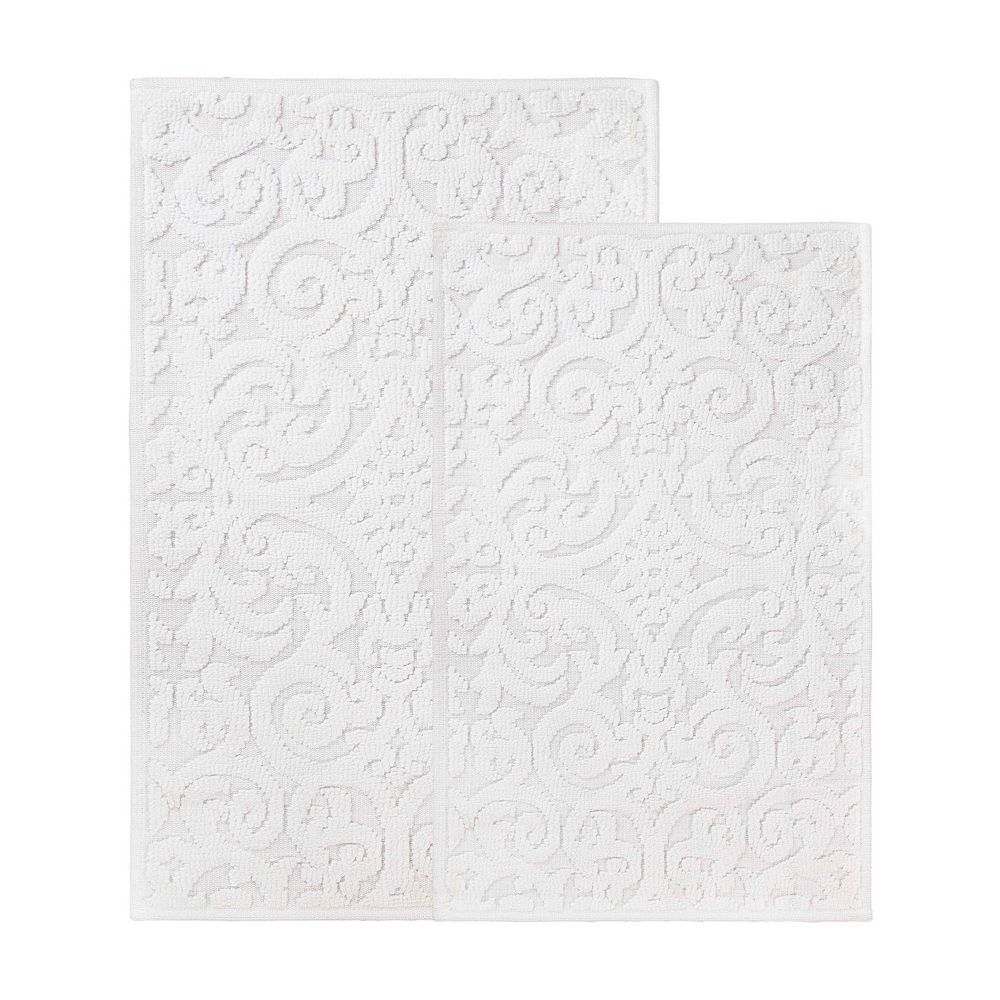 SUPERIOR Venere Floral Scroll Non-Skid 2-pc. Bath Rug Set