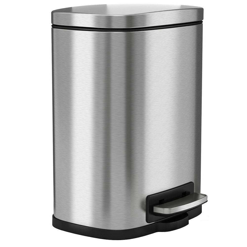 HLS Commercial 1.3 Gallon / 5-Liter Fire Resistant Step Trash Can