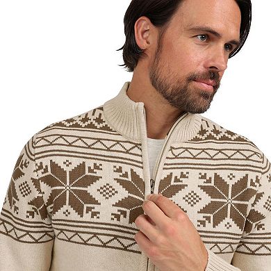 Men's Chaps Christmas Snowflake Cardigan