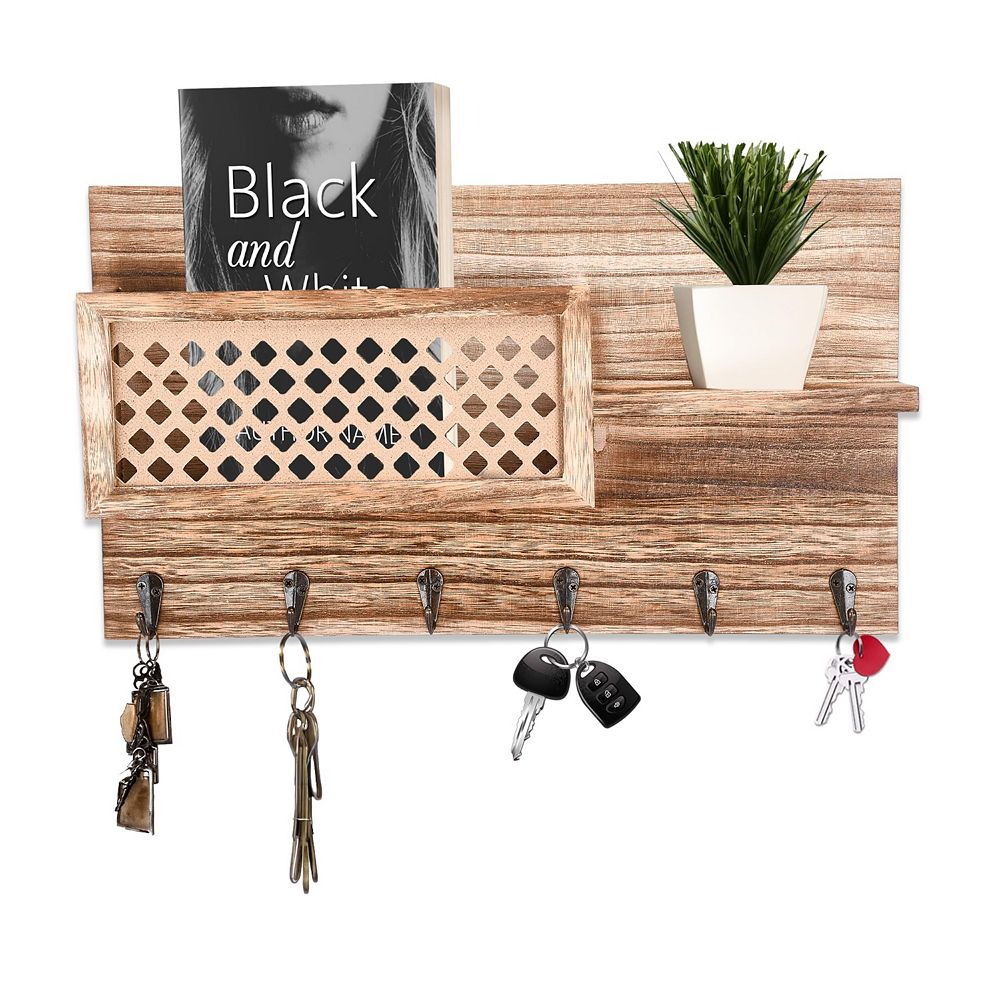 Hallops Wooden Key Holder Wall Mount