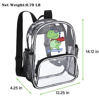 Backpack For Girls And Boys Stadium Transparent School Book Bag Pvc ...