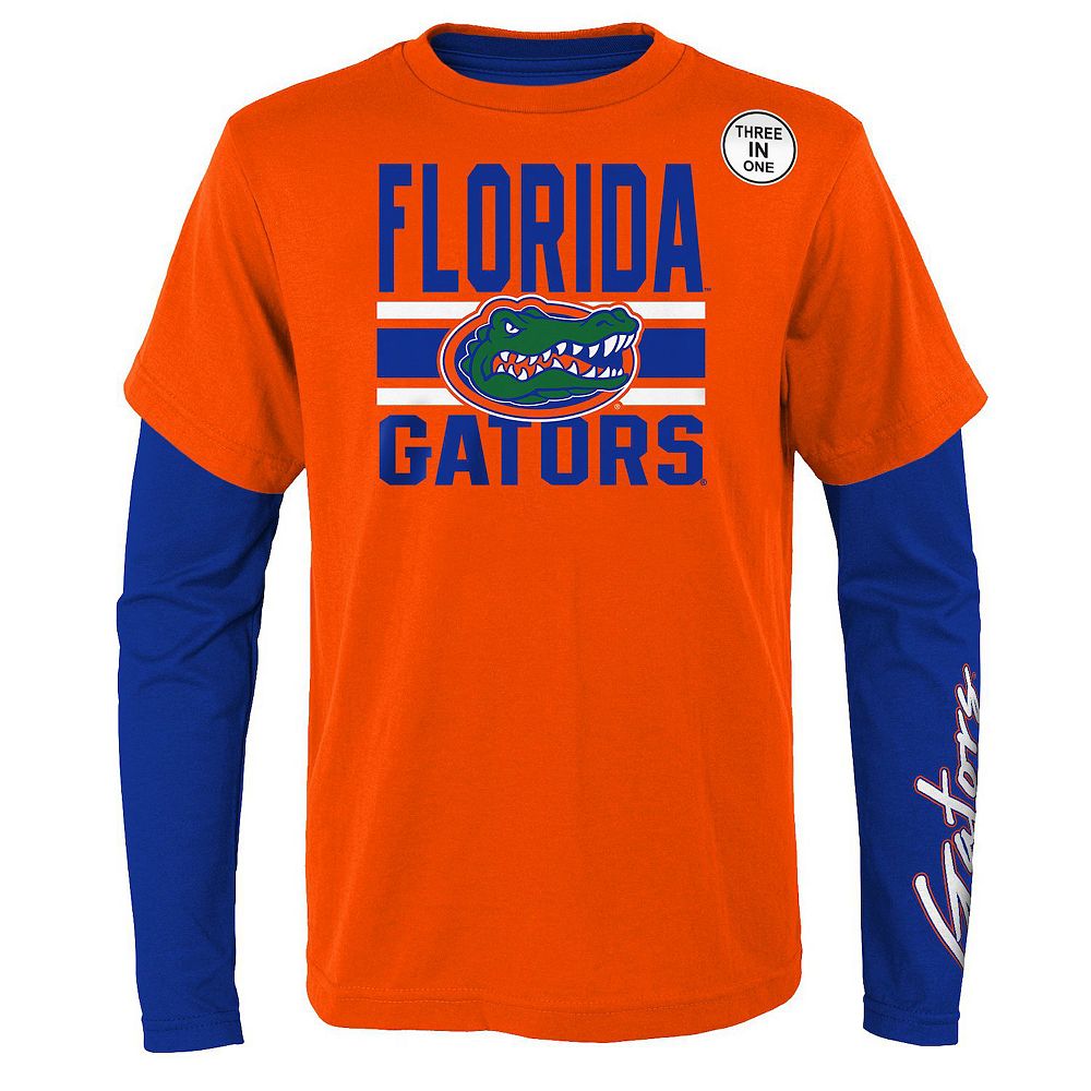 Kids 8-20 NCAA Florida Gators Fan Wave 3-in-1 Combo Tee