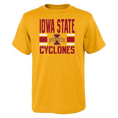 Kids 4-7 NCAA Iowa State Cyclones Fan Wave Combo Tee