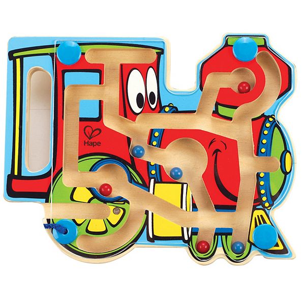 Hape: Choo Choo Tracks Wooden Magnetic Wand Bead Maze