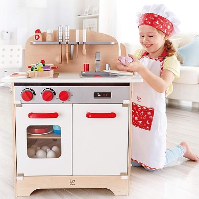 Hape: Chef Pack 5-pc. Red & White, Kitchen Dress Up Toy Playset