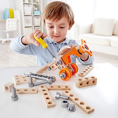 Hape: Junior Inventor: Experiment Starter Kit 42-pc. Wooden Building Toy