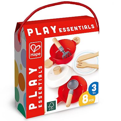 Hape: Little Chef Cook & Serve Set 8-pc. Wooden Kitchen Toy Playset
