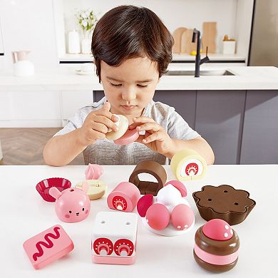 Hape: Strawberry Dessert Set - Pink Cute Food Baking Pretend Playset