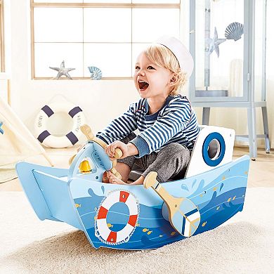 Hape: Captains Rocking Boat Wooden Ride-On Seat Chair Rocker