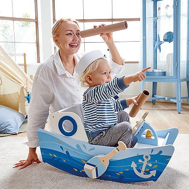 Hape: Captains Rocking Boat Wooden Ride-On Seat Chair Rocker