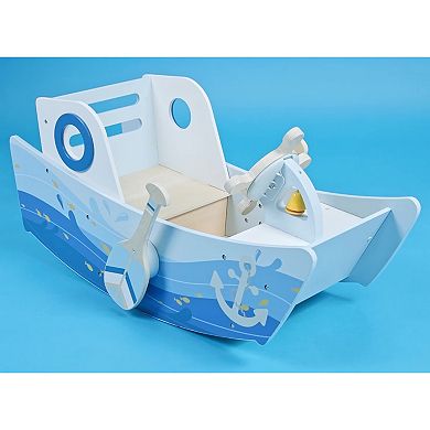 Hape: Captains Rocking Boat Wooden Ride-On Seat Chair Rocker