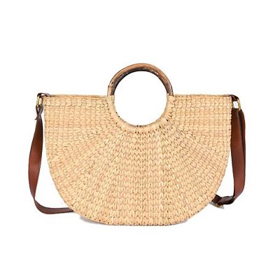 Nature Nest Shopper Handwoven Embroidered Handbag
