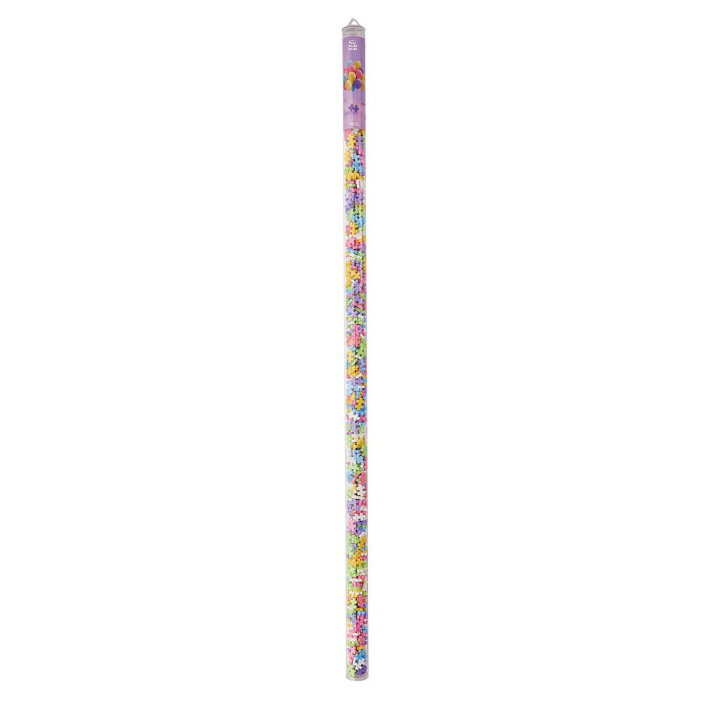 Plus-Plus Super Tube: 500-Piece Pastel Set