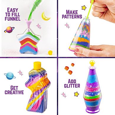 Galaxy Glow Sand Art Kit - Colored Sand & Art Bottles
