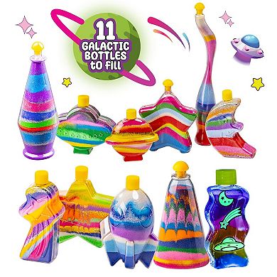 Galaxy Glow Sand Art Kit - Colored Sand & Art Bottles