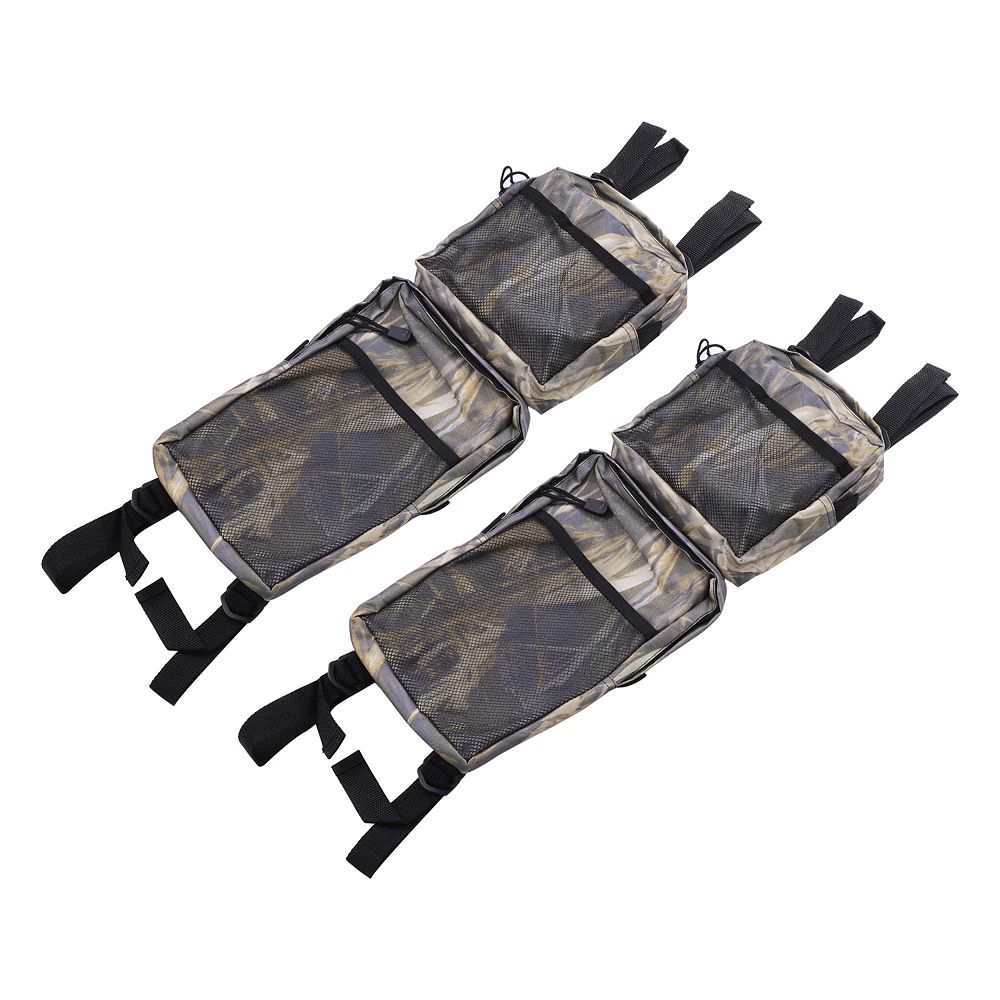 2pcs Atv Fender Cargo Storage Bag Saddle Bags With Zipper For Polaris ...