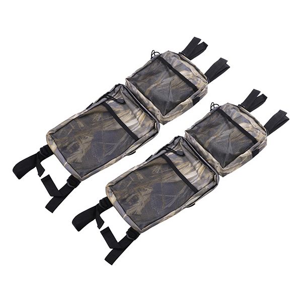 2pcs Atv Fender Cargo Storage Bag Saddle Bags With Zipper For Polaris ...