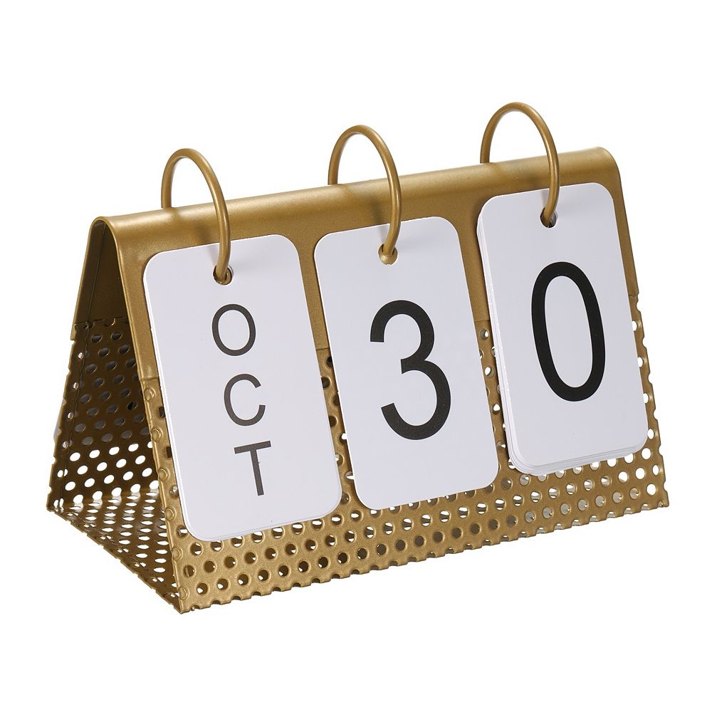 Flip Calendar Turn Page Month Date Display For Desk Office Home Decoration