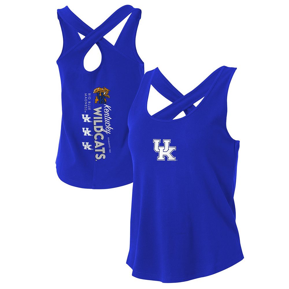 Women's WEAR by Erin Andrews NCAA Kentuky Wildcats Cross Back Tank Top