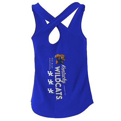 Women's WEAR by Erin Andrews NCAA Kentuky Wildcats Cross Back Tank Top