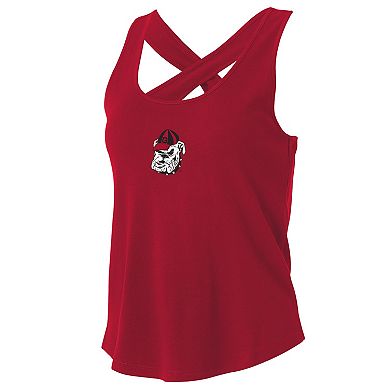Women's WEAR by Erin Andrews NCAA Georgia Bulldogs Cross Back Tank Top
