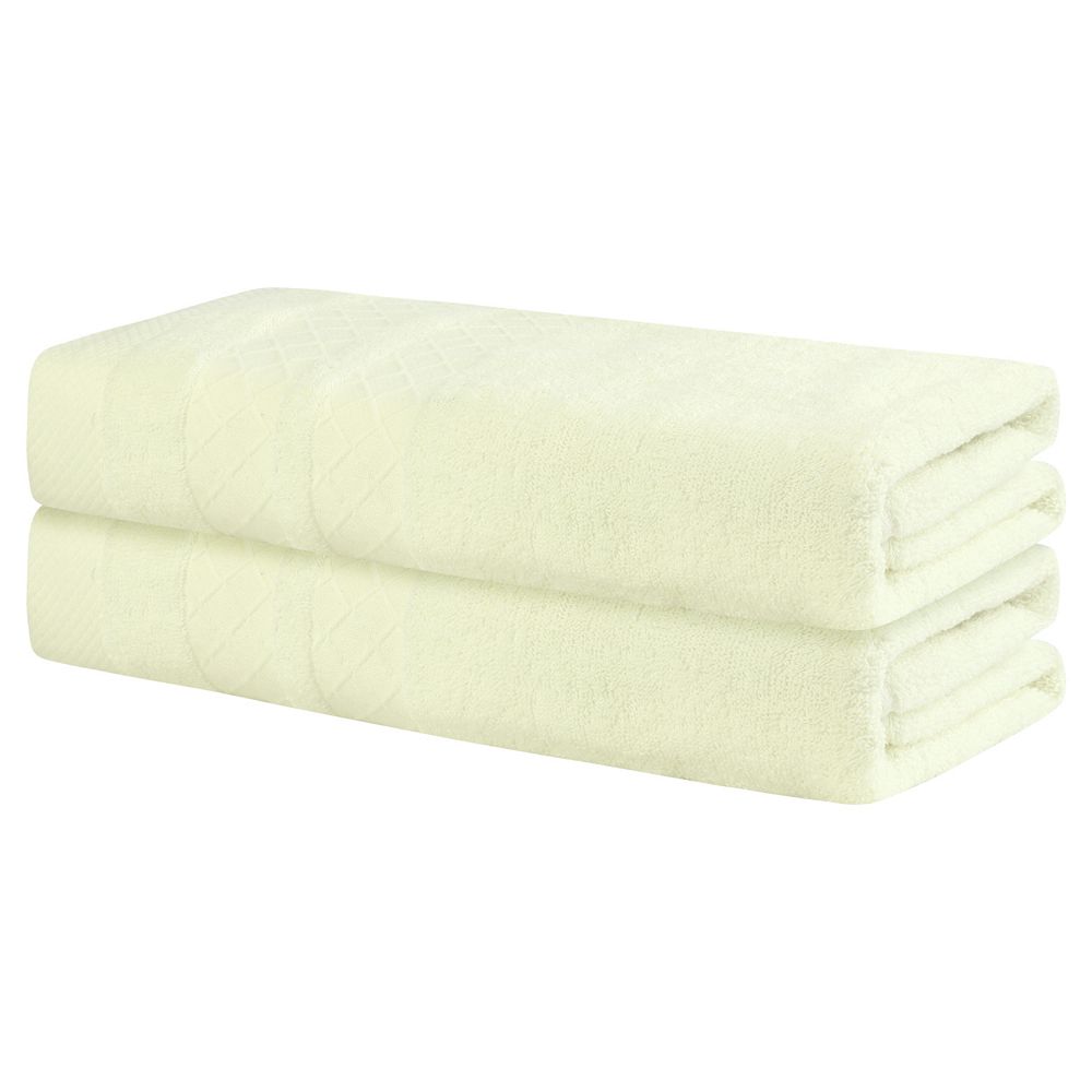 Medium Striped Cotton Bath Towels, Absorbent And Light Weight Towels ...