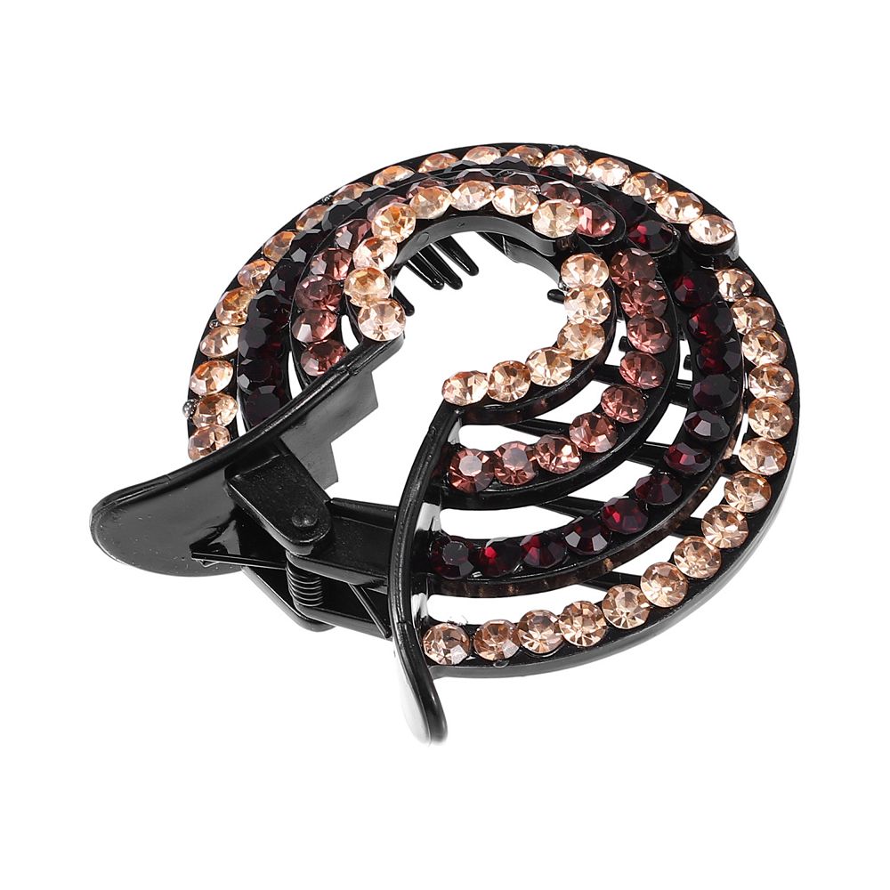 Grace Dome Round Hair Clips Hairdo Clips 3.03"x2.68"x0.98" Champagne ...