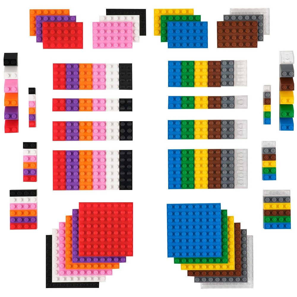 Classic Bricks Set And Organizer Starter Kit - 12 Colors - 1008 Pieces