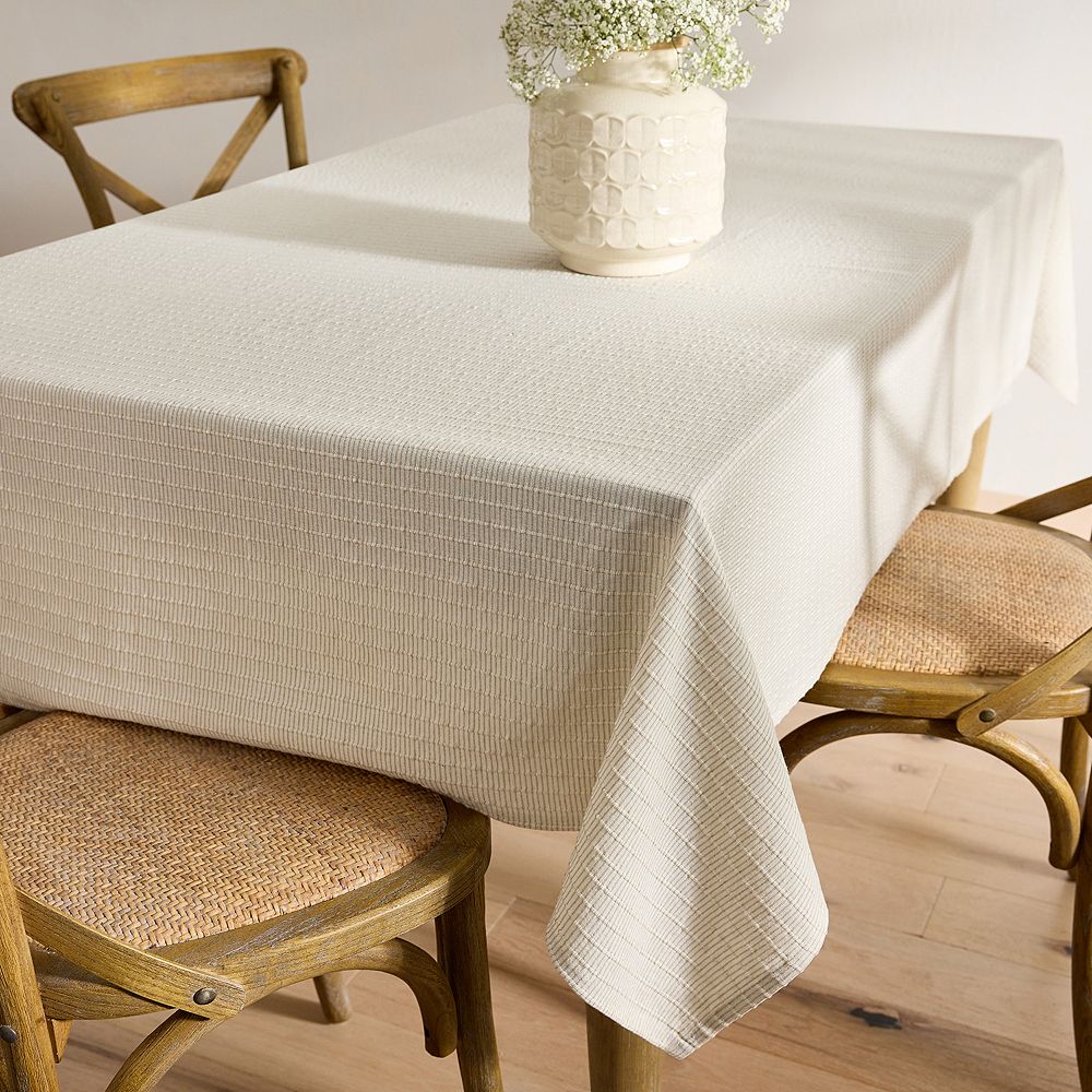 Mingle & Co. Modern Woven Tablecloth